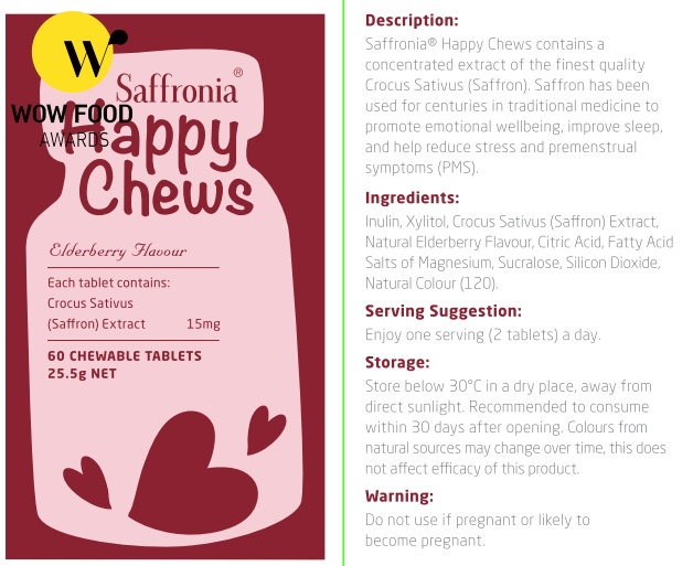Saffronia™ by Unichi Happy Chews_ Unichi Wellness PTY LTD_Wow Food Awards