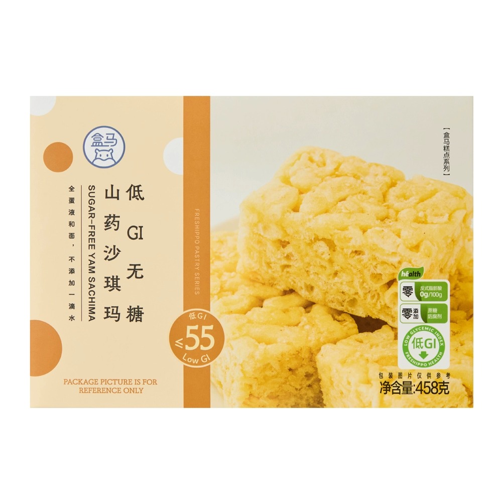 盒马 低Gi无糖山药沙琪玛 458g-盒马-FoodTalks食品产品库