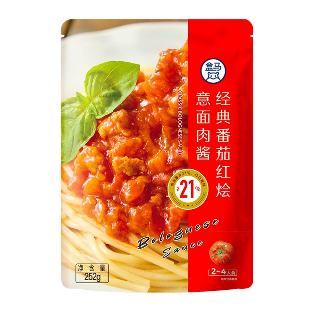 盒马 经典番茄红烩意面肉酱 252g-盒马-FoodTalks食品产品库