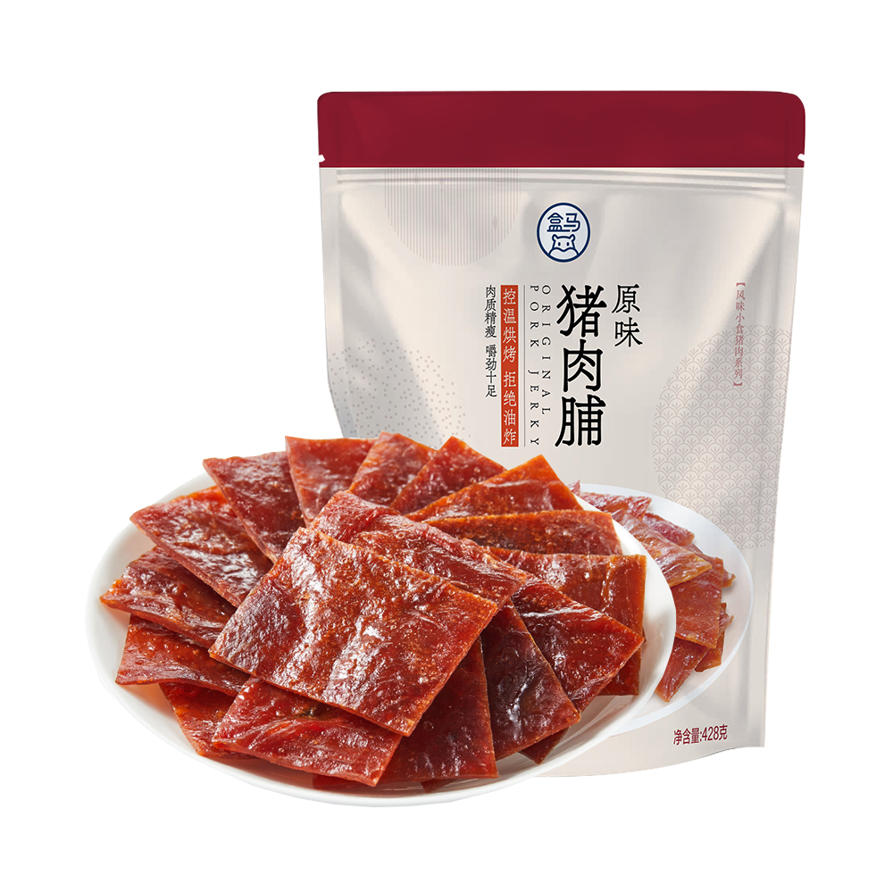 盒马 原味猪肉脯 428g-盒马-FoodTalks食品产品库