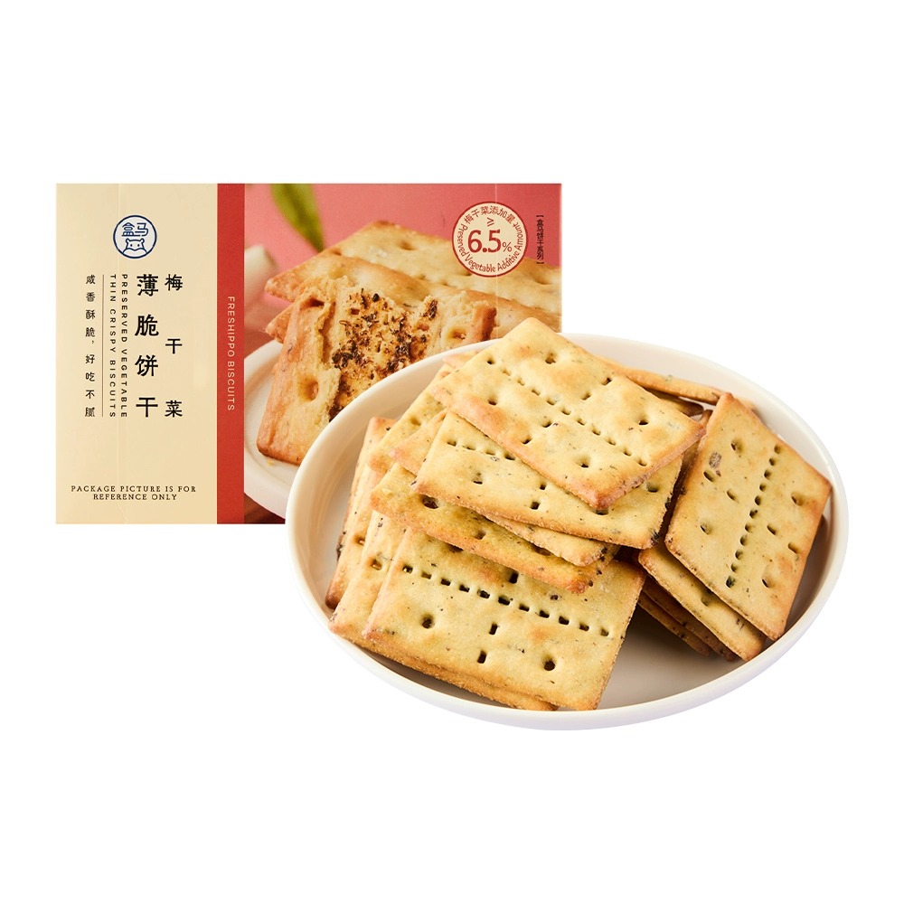 盒马 梅干菜薄脆饼干 208g-盒马-FoodTalks食品产品库