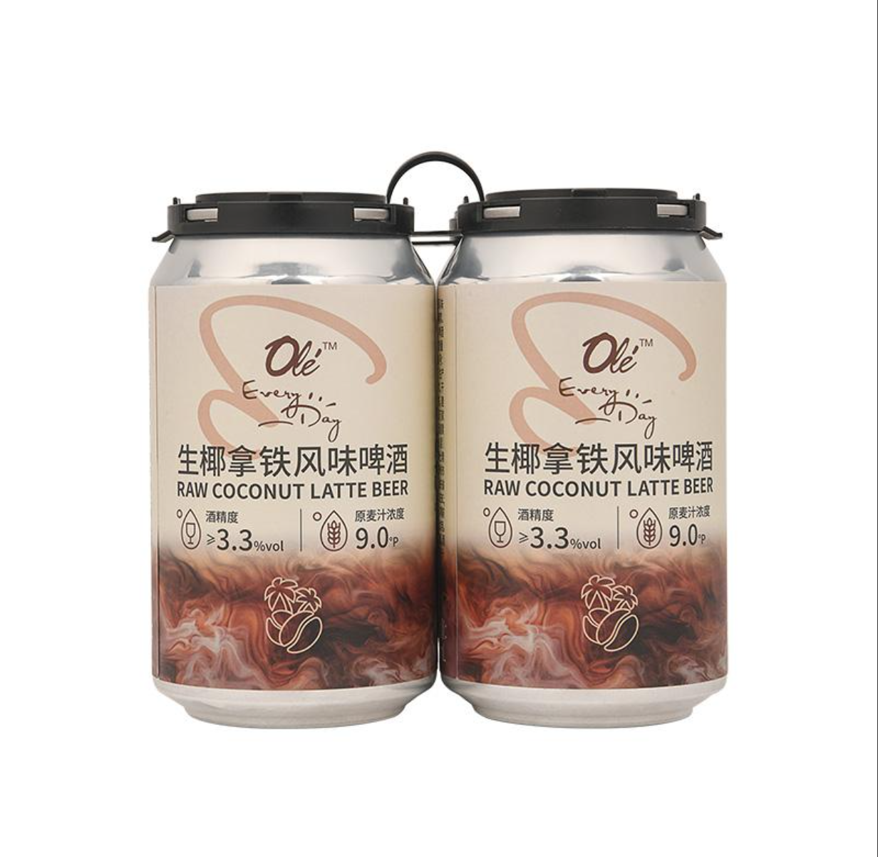 Olé Every Day 生椰拿铁风味啤酒 330mL*4-Olé精品超市-FoodTalks食品产品库