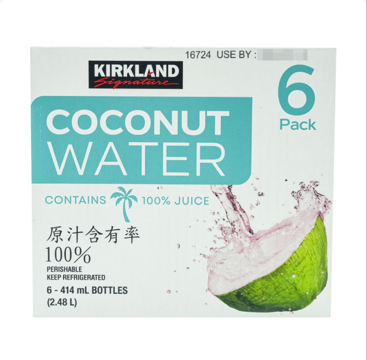 科克兰 粉红椰子水 414mL*6-开市客中国-FoodTalks食品产品库