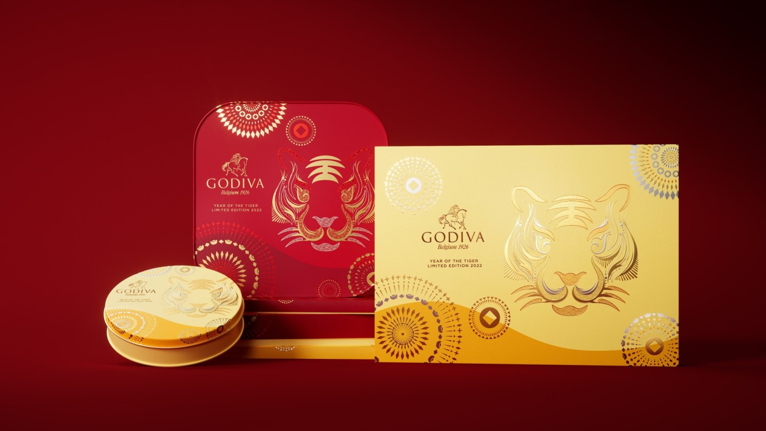GODIVA歌帝梵2022年CNY虎年限量版礼盒包装设计-undefined-FoodTalks食品产品库