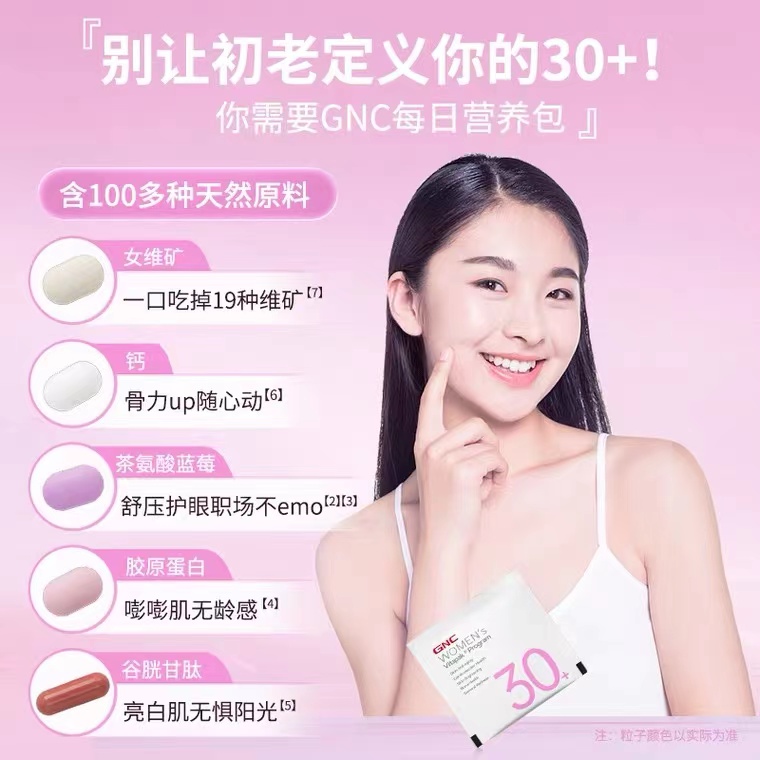 「GNC健安喜」推出新品：每日营养包，分年龄分性别定制营养-FoodTalks