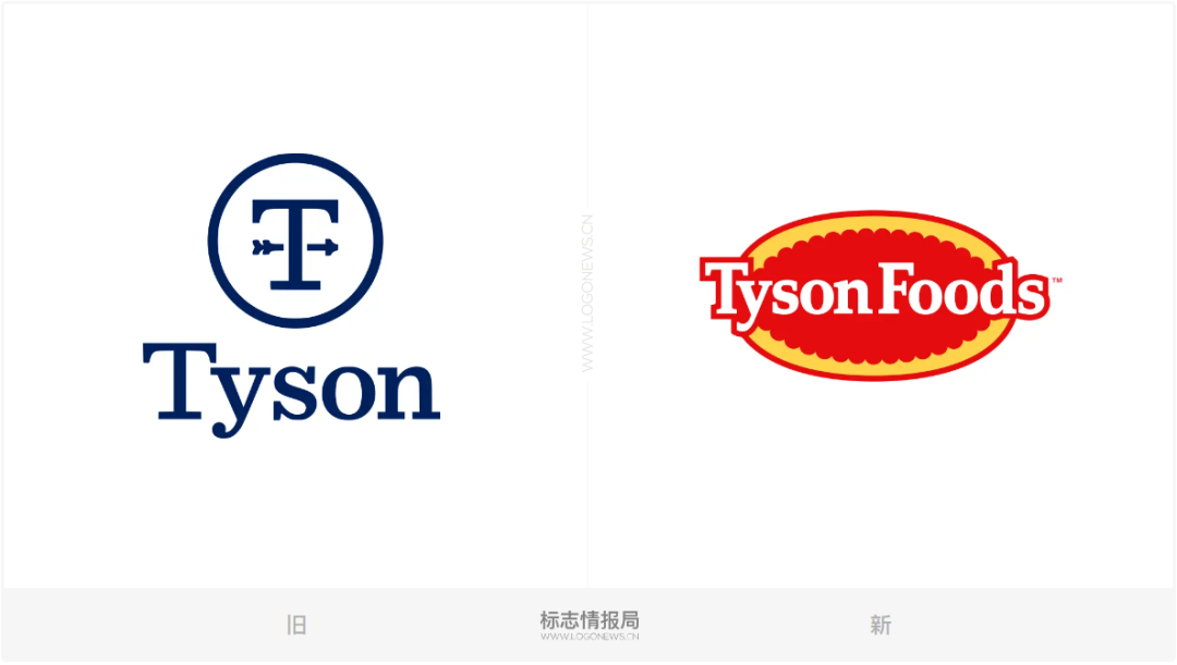 风向标不灵了？泰森换回旧标志！-FoodTalks全球食品资讯