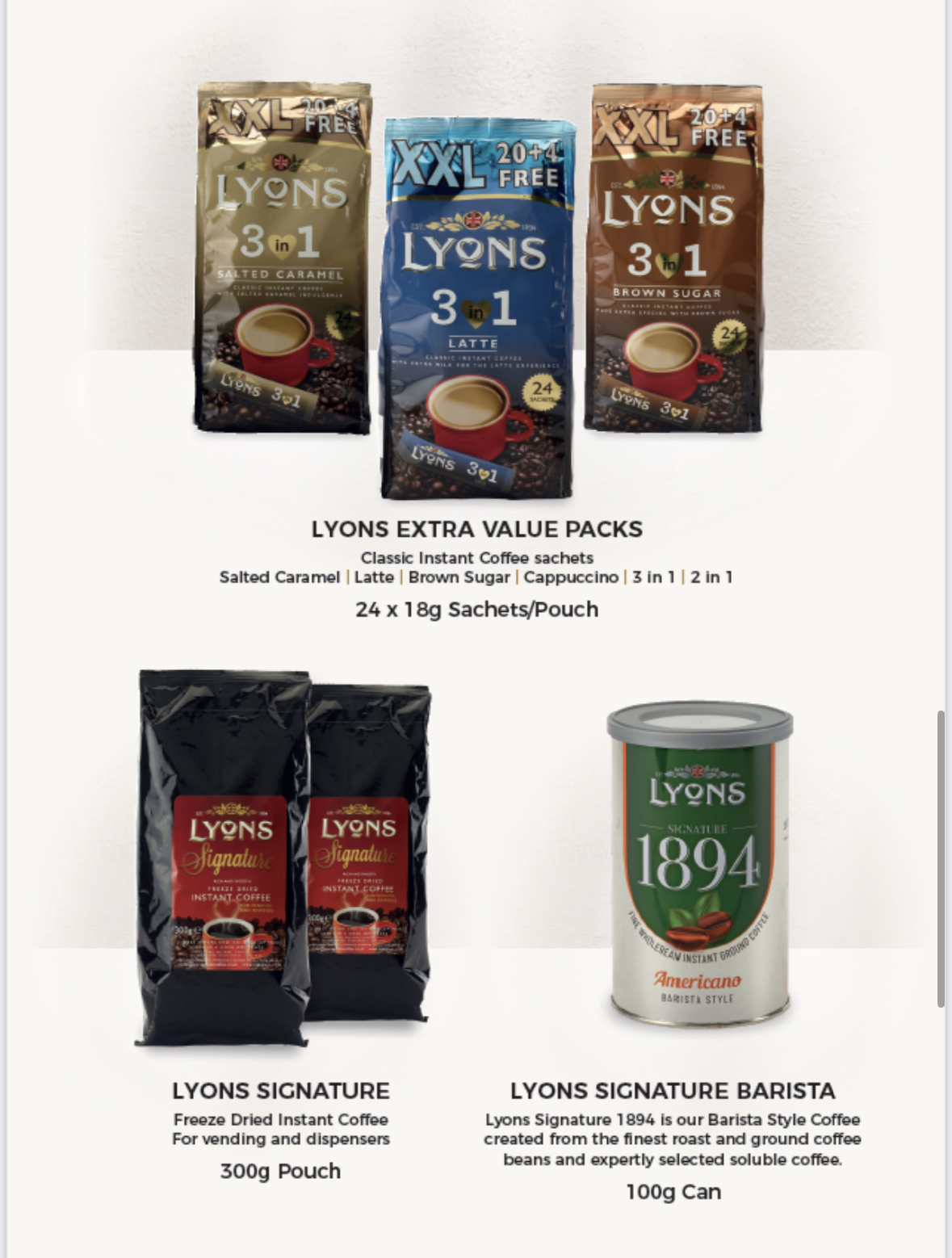 Lyons咖啡提供英国咖啡 - FoodTalks食品供需平台