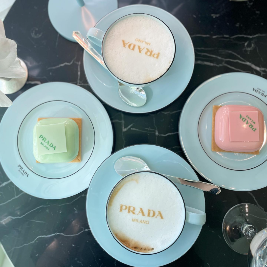 Prada新开快闪咖啡店，这个「薄荷绿」很高级-FoodTalks