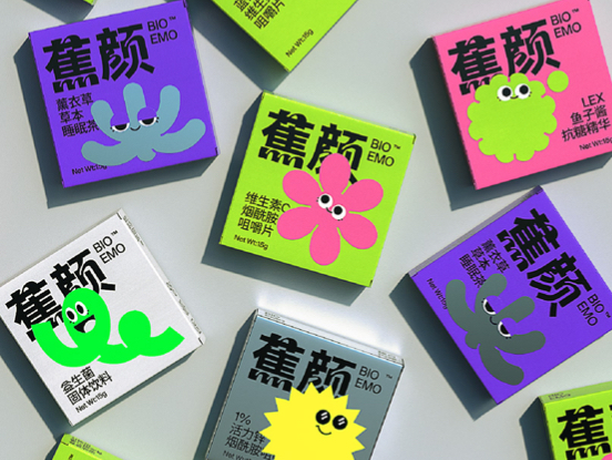蕉颜Bioemo｜轻松有趣IP形象保健品牌设计--FoodTalks食品产品库