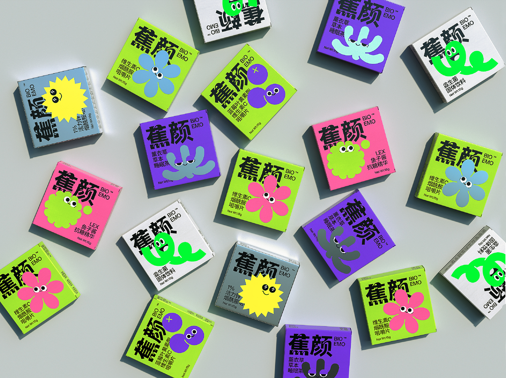 蕉颜Bioemo｜轻松有趣IP形象保健品牌设计--FoodTalks食品产品库