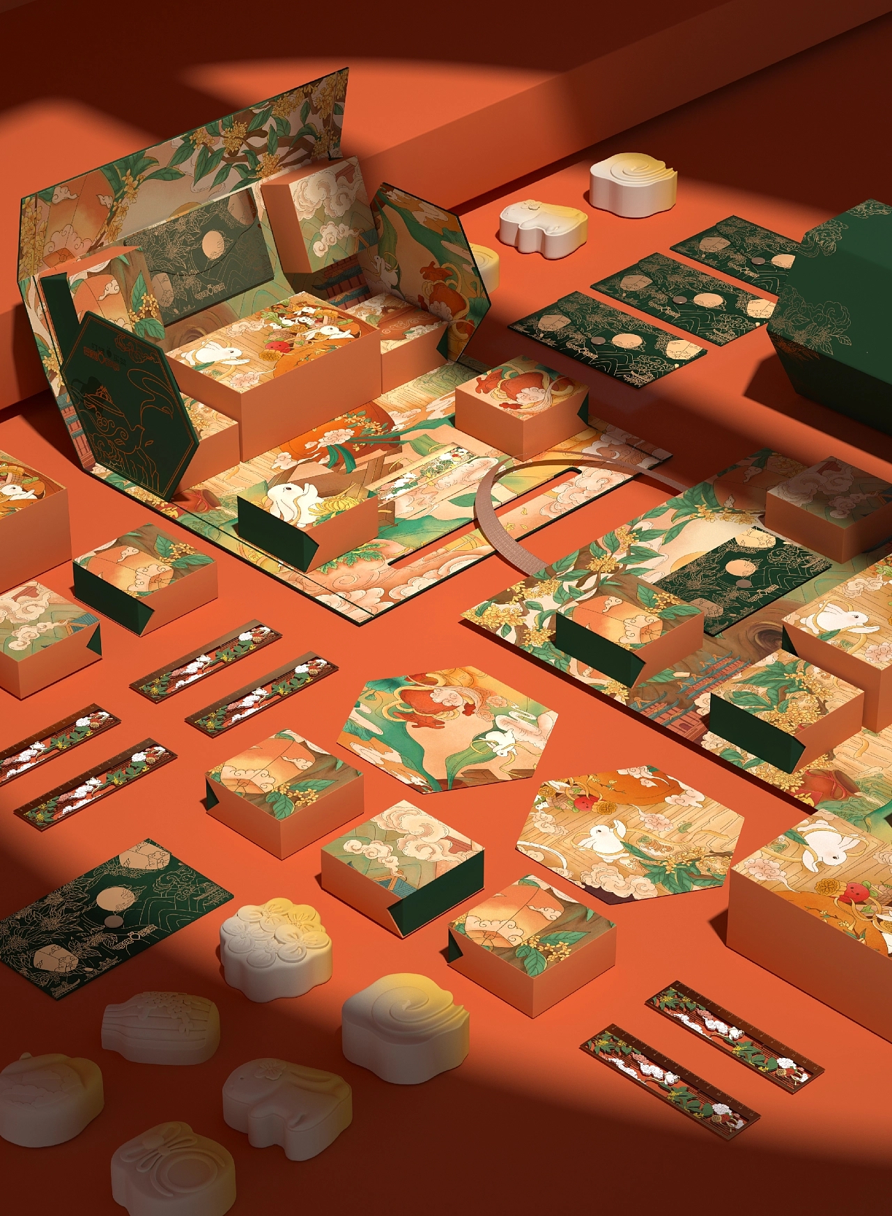 Hellolink 提供中秋礼盒设计、PR礼盒设计、国潮插画包装设计 - FoodTalks食品供需平台