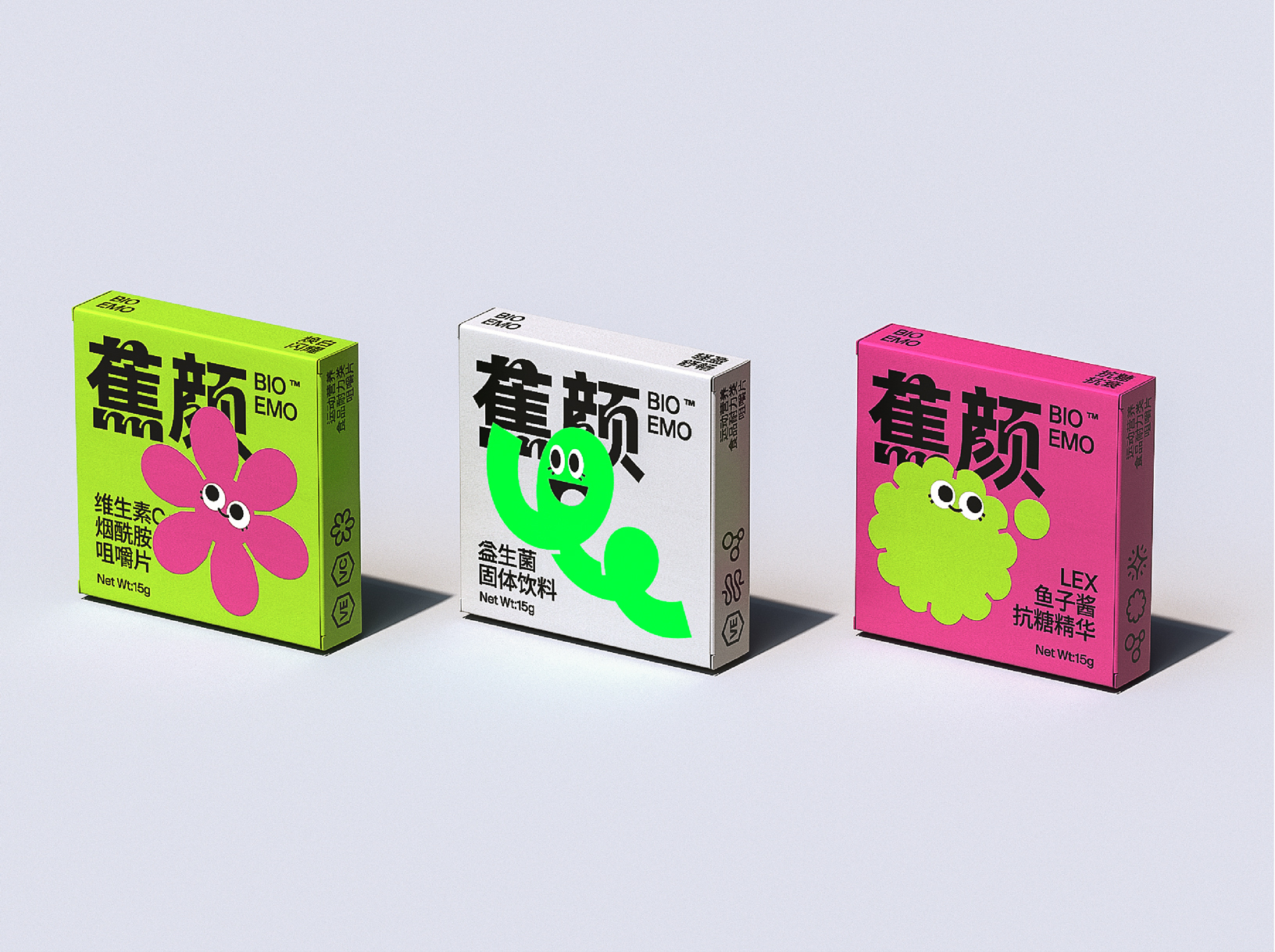 蕉颜Bioemo｜轻松有趣IP形象保健品牌设计--FoodTalks食品产品库